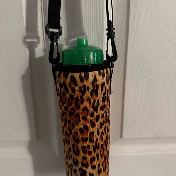 Bags | Leopard Print Water Bottle Holder | Poshmark
